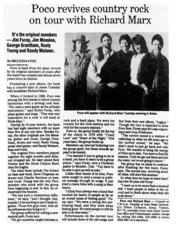 Poco – Iowa State University, Ames, IA, February 6, 1990