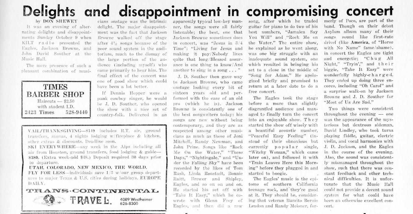 Rice Thresher, October 12, 1972 (The Oct. 9th date in this article is ...
