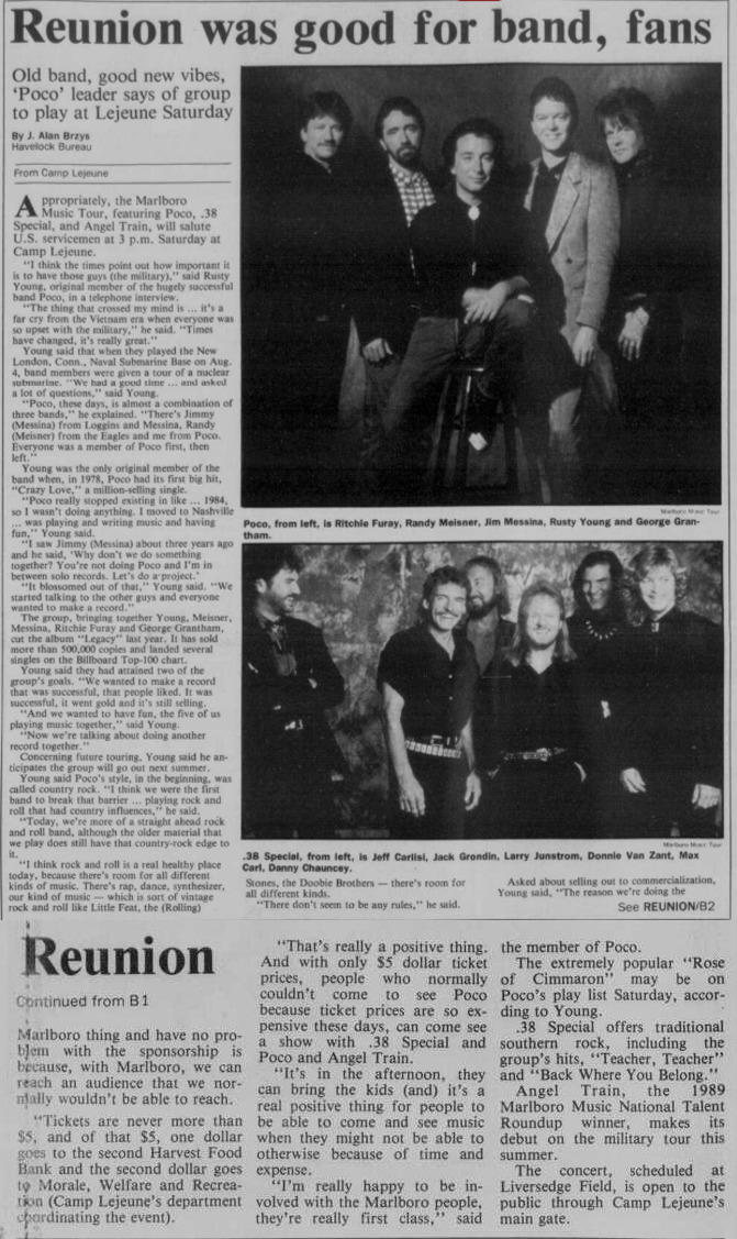Poco – Camp Lejeune, Jacksonville FL, August 18, 1990