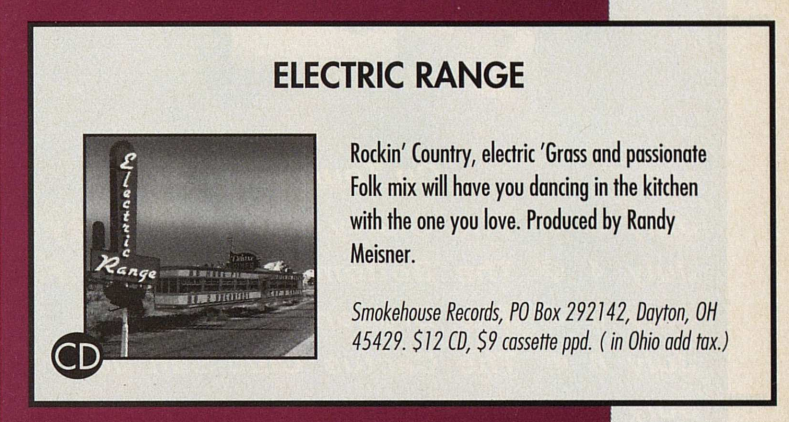 Option magazine July 1 1996 electric range ad