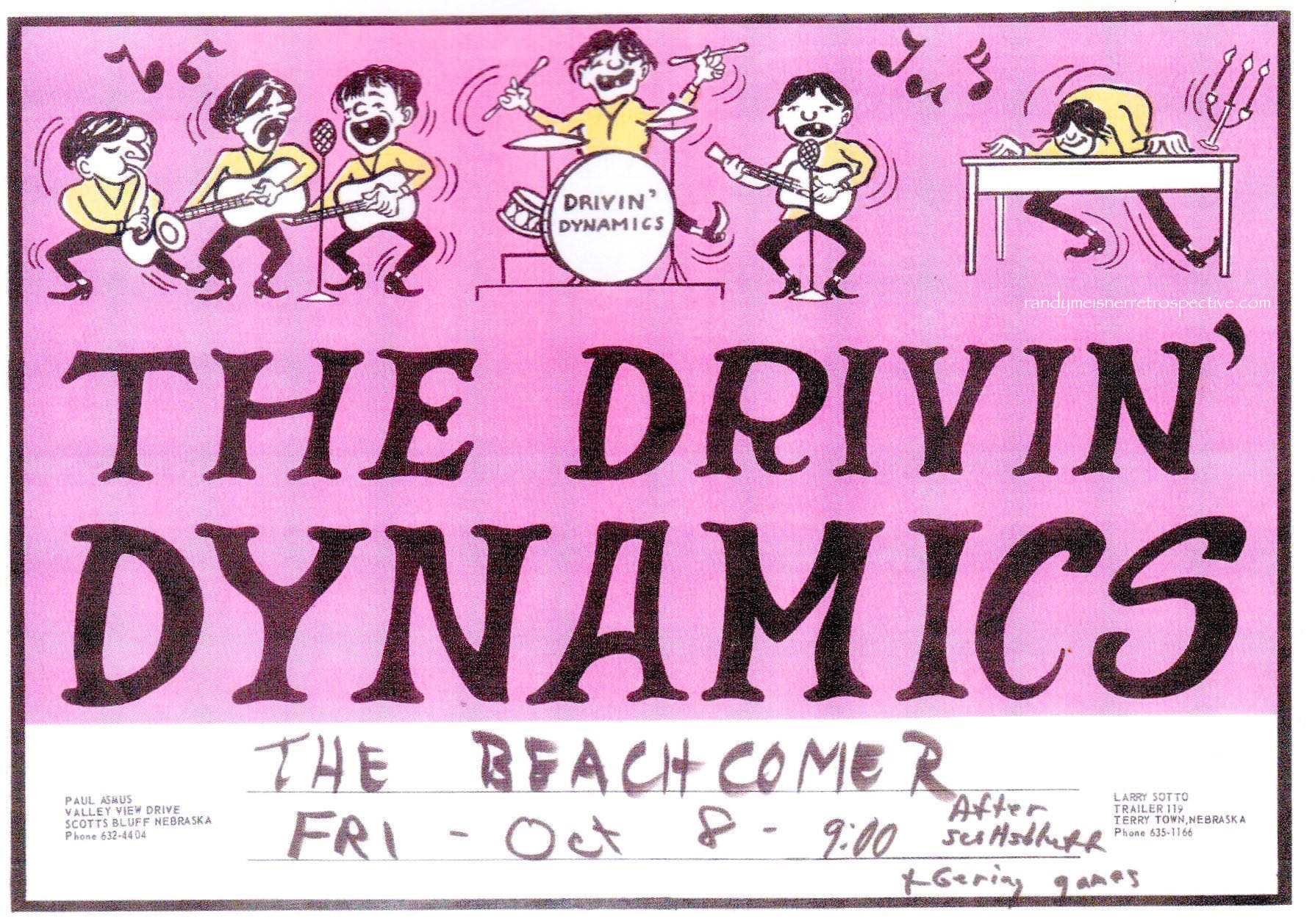 The Dynamics, The Beachcomber, Scottsbluff, NE, October 8, 1965